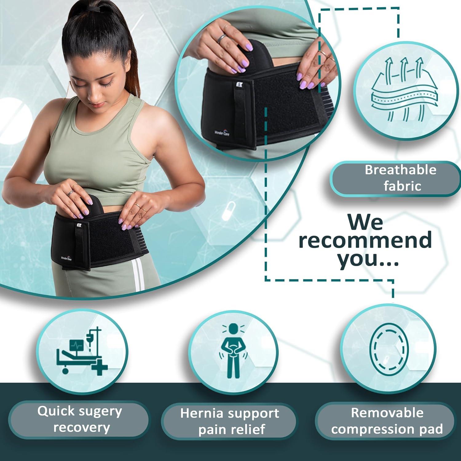 Wonder Care XXL Umbilical & Inguinal Hernia Belt | Pain Relief Belly ...