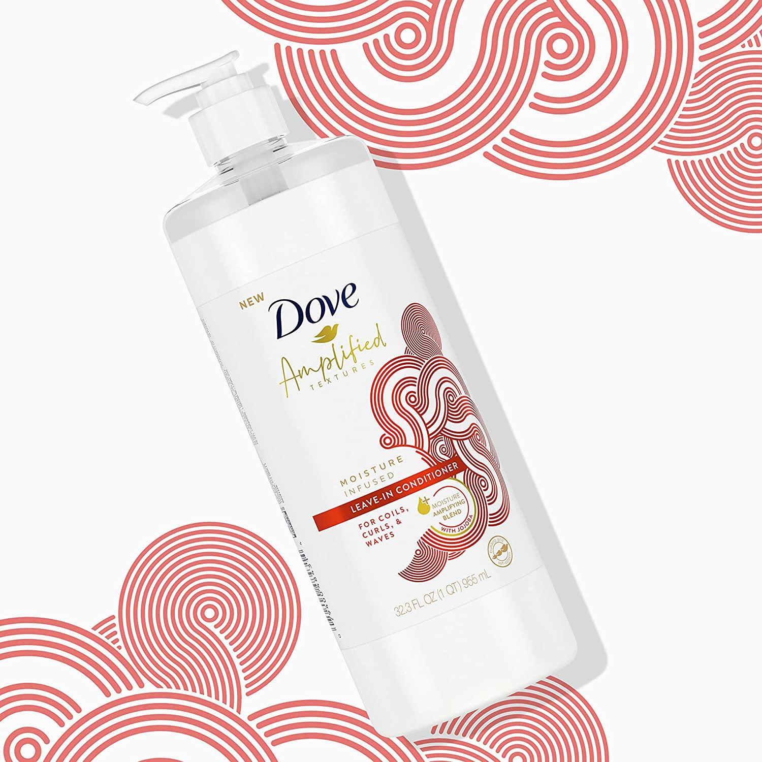 Dove Amplified Textures Jojoba Leave-in Conditioner 33.8 Fl Oz ...