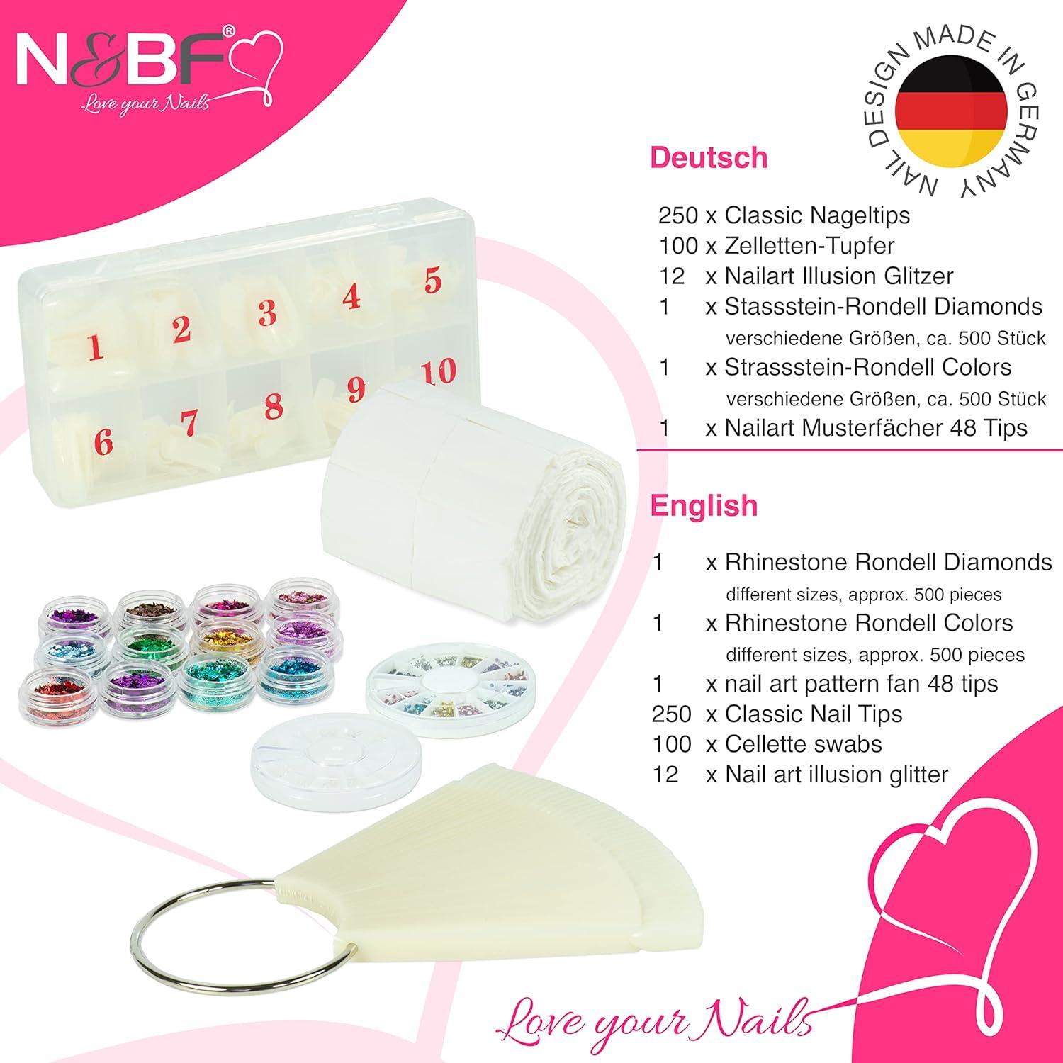 Nails Factory UV Gel Nagelstudio Starter Set - Ultimate Nail Art Kit ...