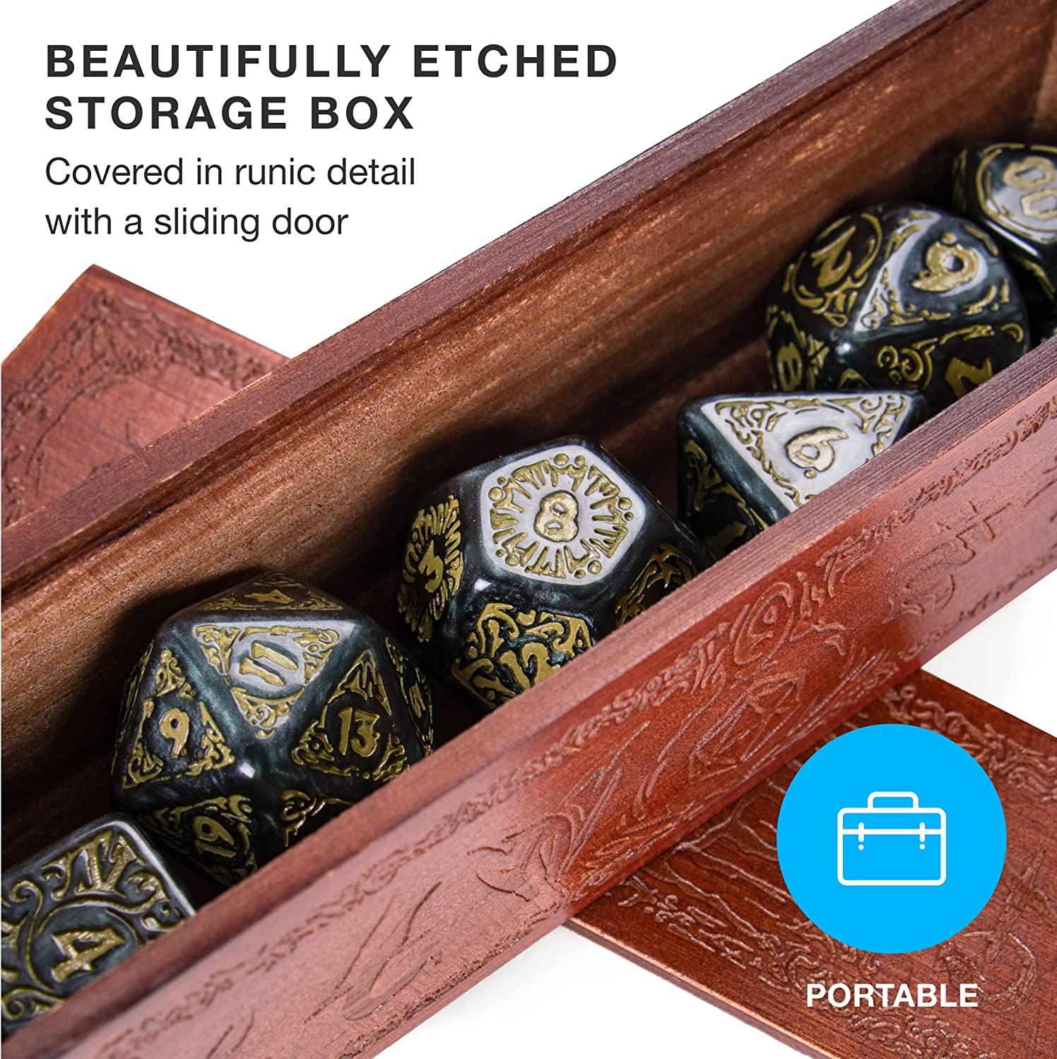 Wiz Dice Titan: Polyhedral Large Dice Set for RPG Games - Includes ...