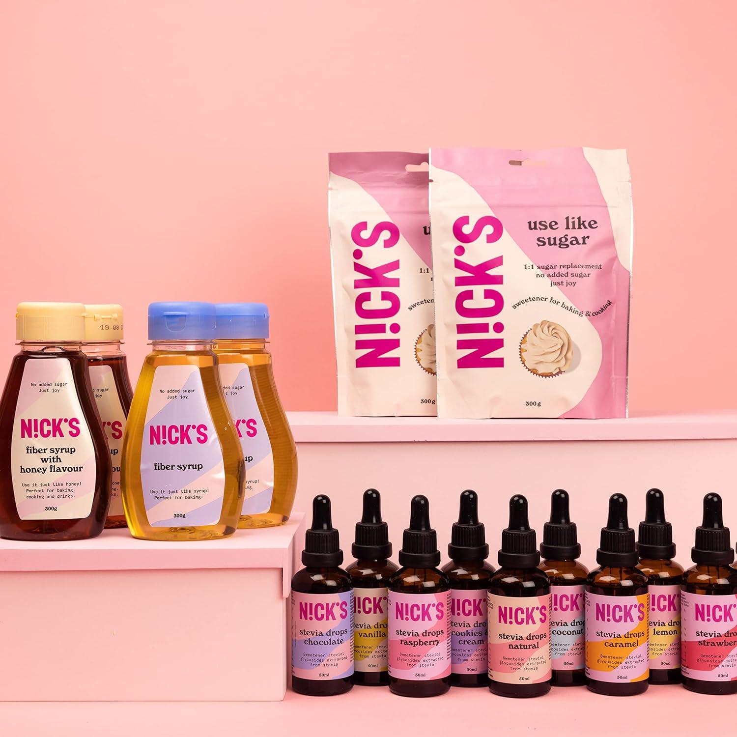 NICKS Fiber Syrup Natural Vegan Fiber Syrup Sugar Replacement ...