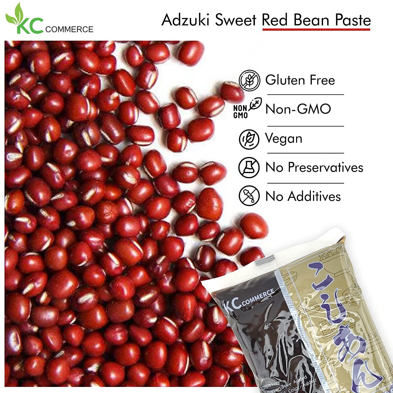 KC Commerce Sweetened Red Bean Paste - Adzuki Beans Mochi Rice Cake ...