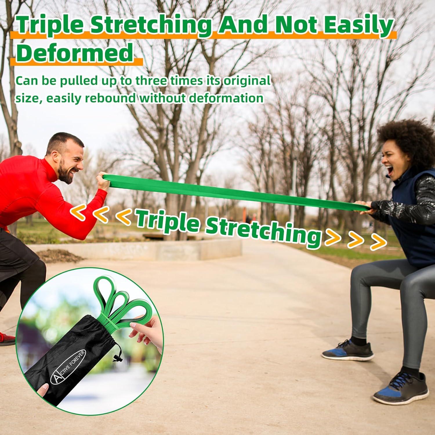 ACTIVE FOREVER Resistance Band - 125lbs Pull Up Assist & Strength ...