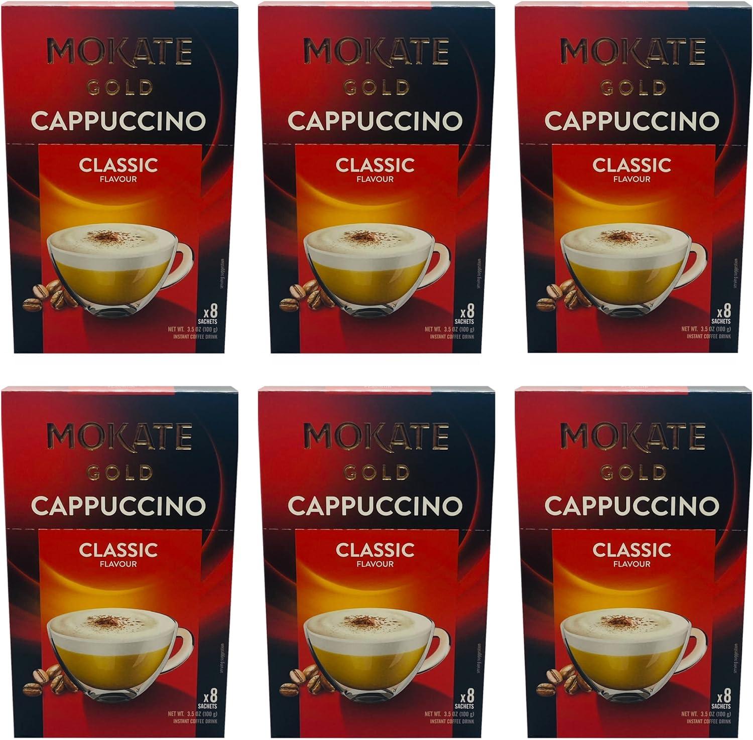 Mokate Gold Cappuccino Classic Flavour Instant Coffee 6 boxes x 8 12.5g ...