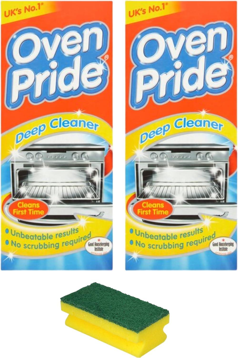 2 x 500ml Oven Pride Complete Oven Cleaner Kit With 1 Big Degreaser ...