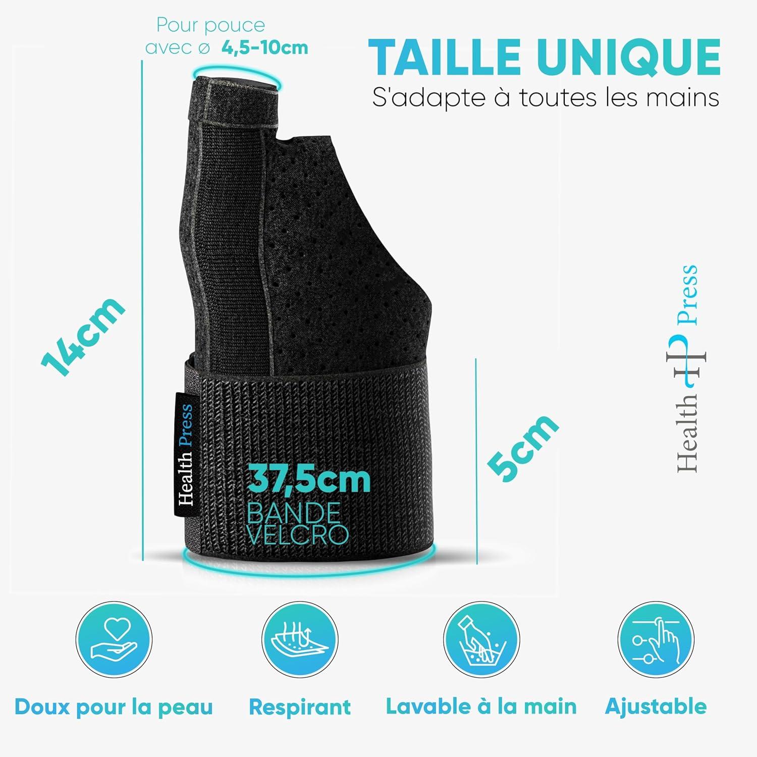 Health Press Thumb Splint Breathable Thumb Brace Universal Right/Left ...