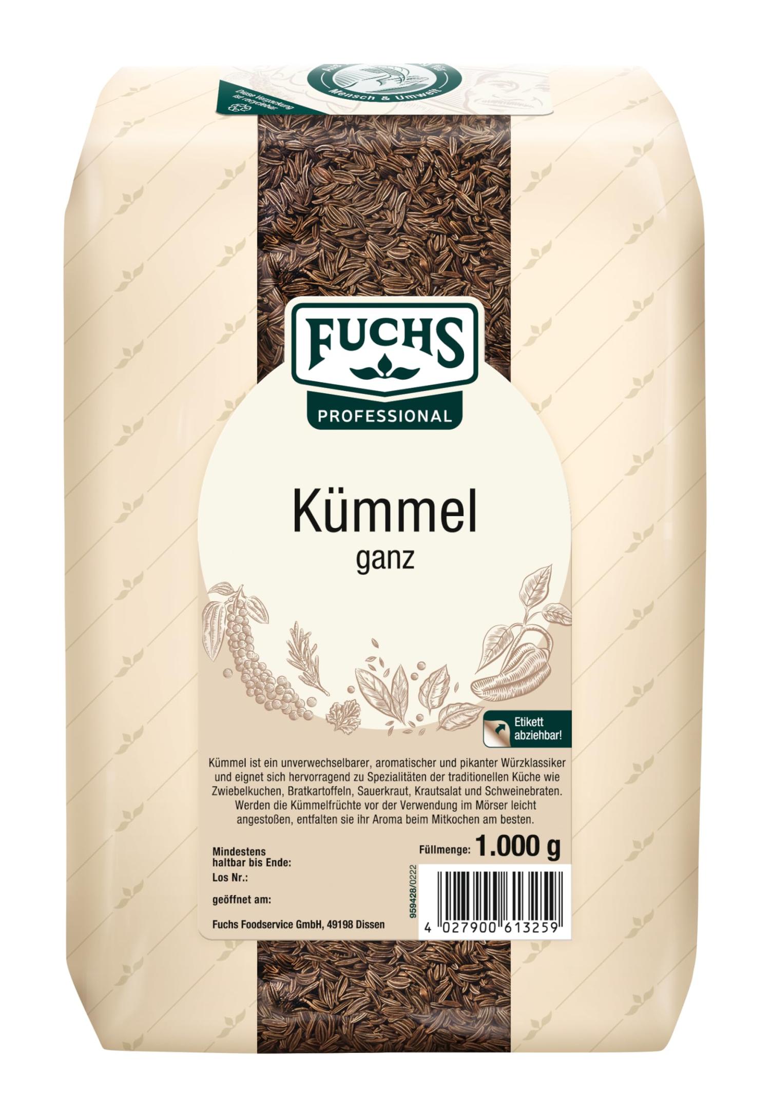Fuchs Whole Caraway Seeds 1kg - Premium Quality Spice for International ...
