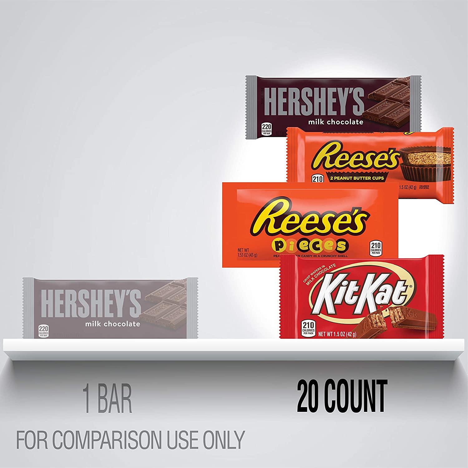 HERSHEY'S KIT KAT & REESE'S Assorted Halloween Candy Variety Pack (20ct ...