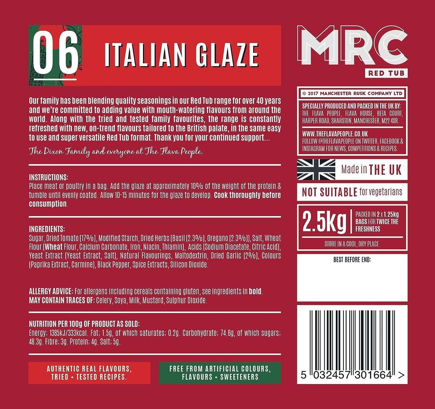 MRC Italian Glaze 2.5kg: Italian Herb Marinade for Meat, Fish ...