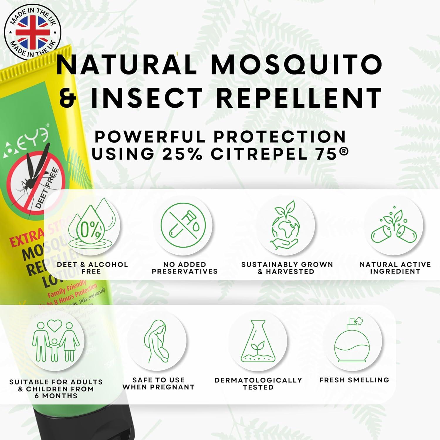 THEYE Mosquito Repellent Cream - Extra Strong Tropical Strength | 100% ...