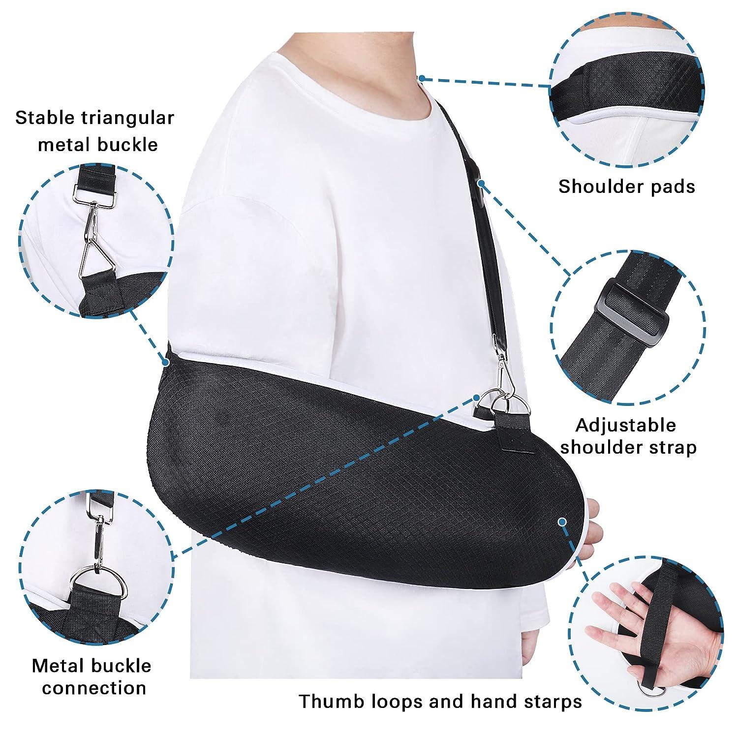 Adjustable Medical Arm Sling for Shoulder Injury - Comfortable Shoulder ...