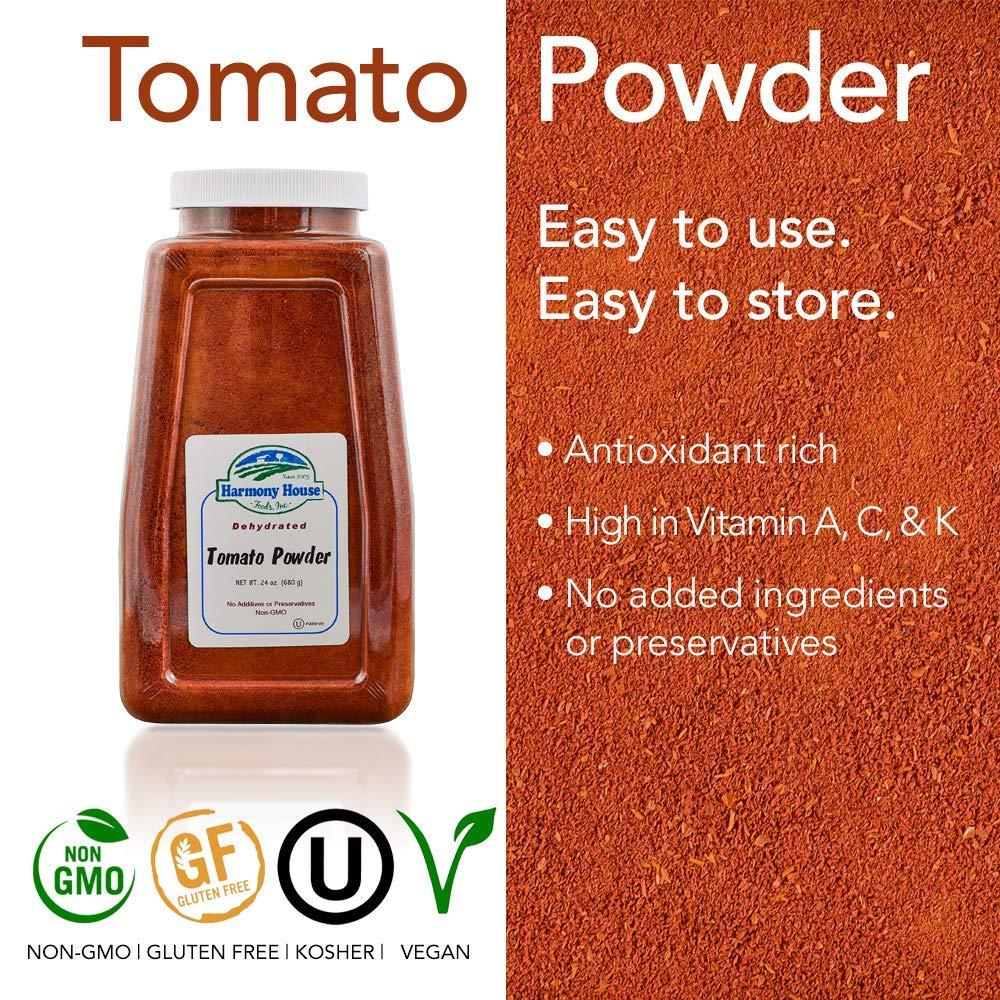 Harmony House Foods Premium Dehydrated Tomato Powder - 24 oz Quart Jar ...