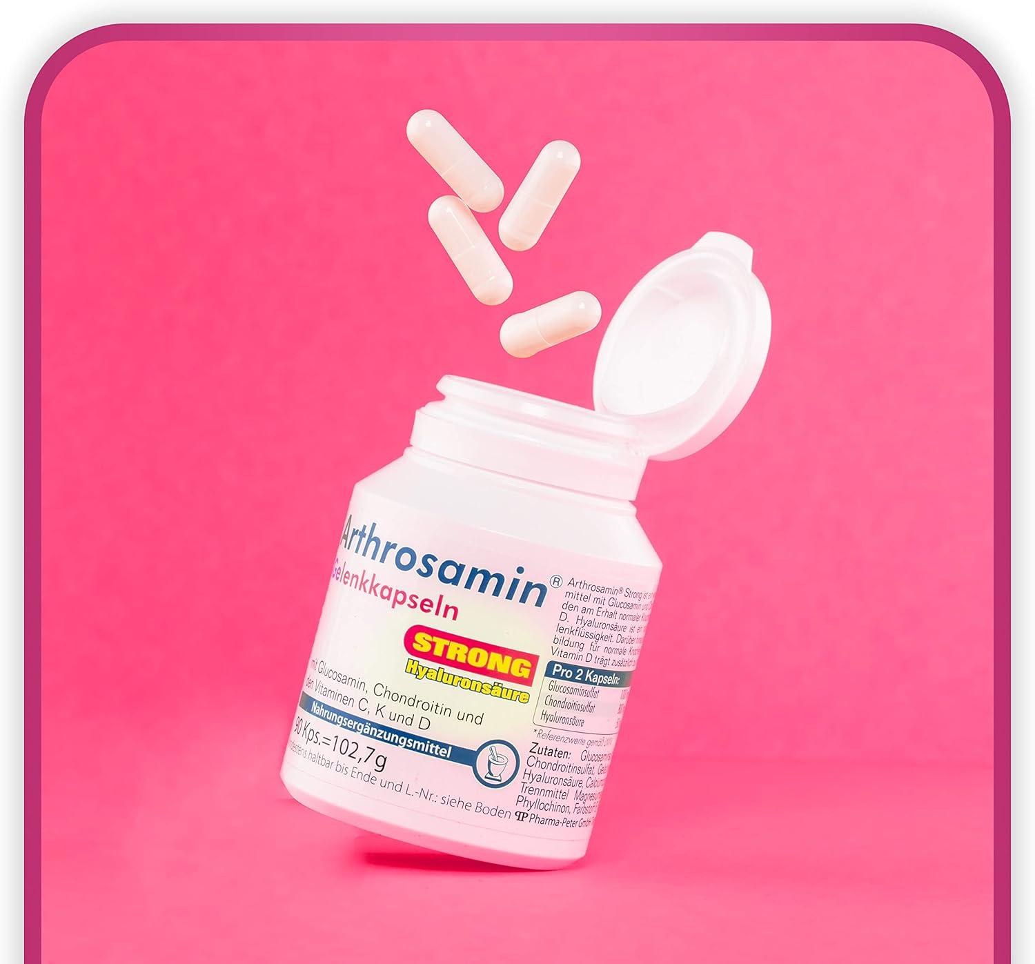 Arthrosamin Strong Joint Capsules with Hyaluronic Acid - 90 Capsules ...