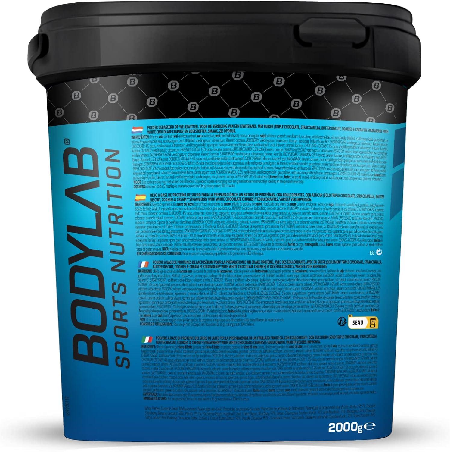 Bodylab24 Whey Protein Powder - Nut Crescents 2kg | Premium Quality ...