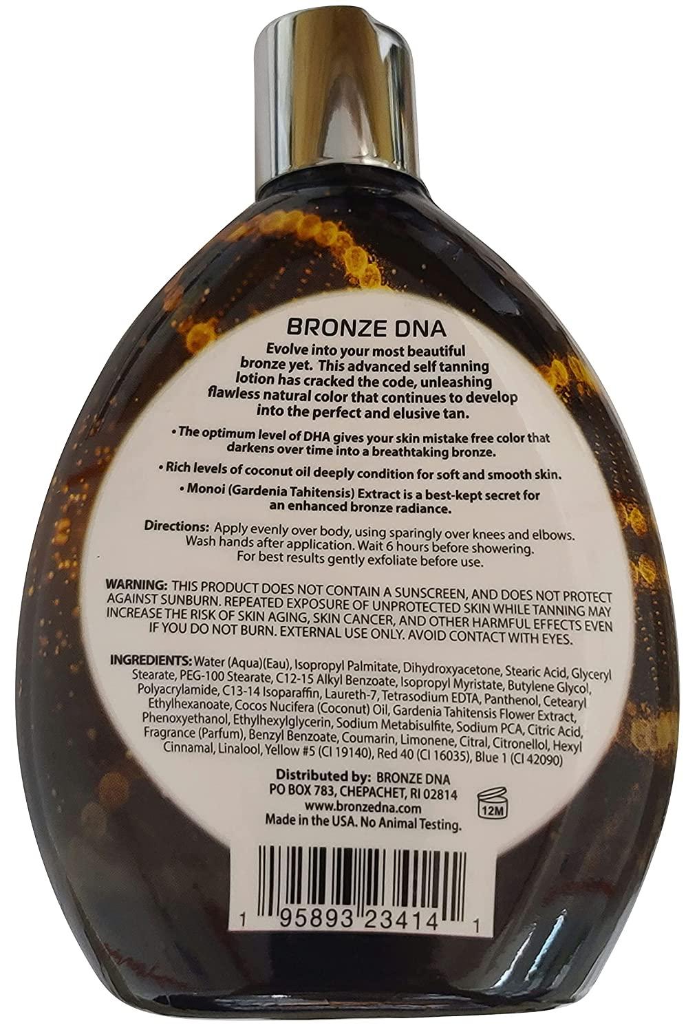 Bronze DNA Natural Sunless Self Tanner Lotion - Gradual Self Tanner for ...