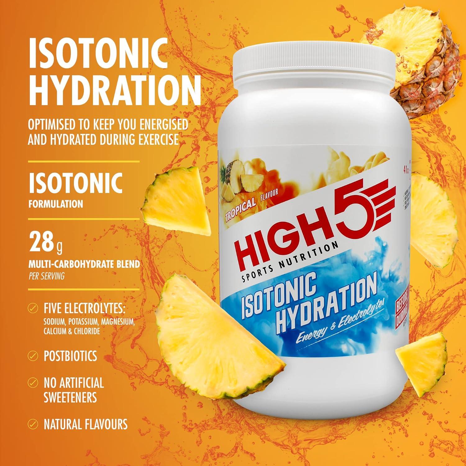 HIGH5 Hydration Energy Drink Powder Tropical 1.23kg | Isotonic ...