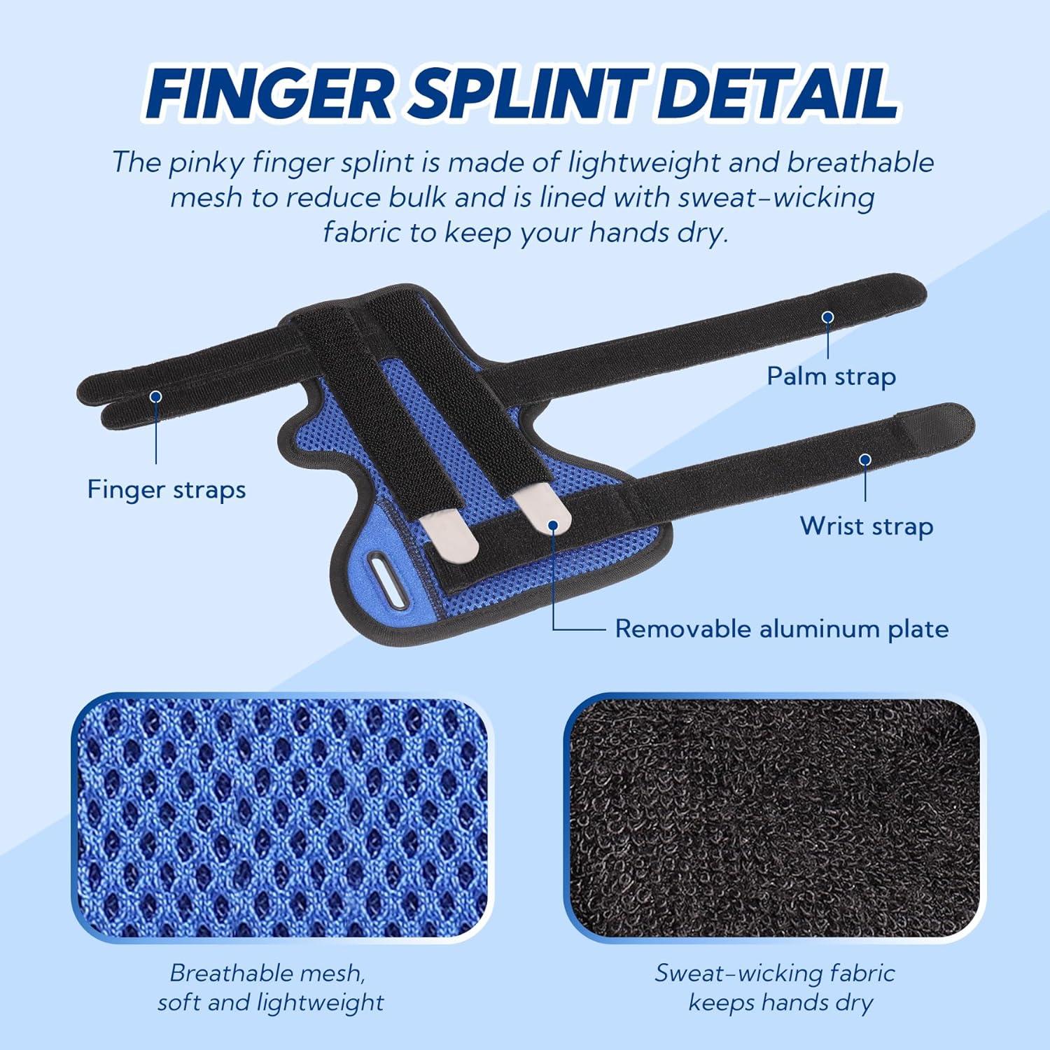 YiYame Little Finger Splint - Metal Support for Broken/Ring Finger ...