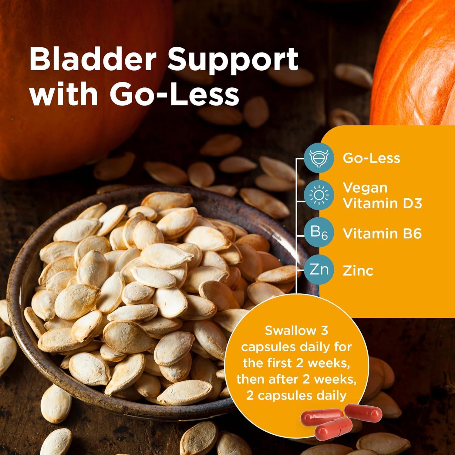 Healthspan Bladder Support with Go-Less (60 Capsules) - Promotes Good ...