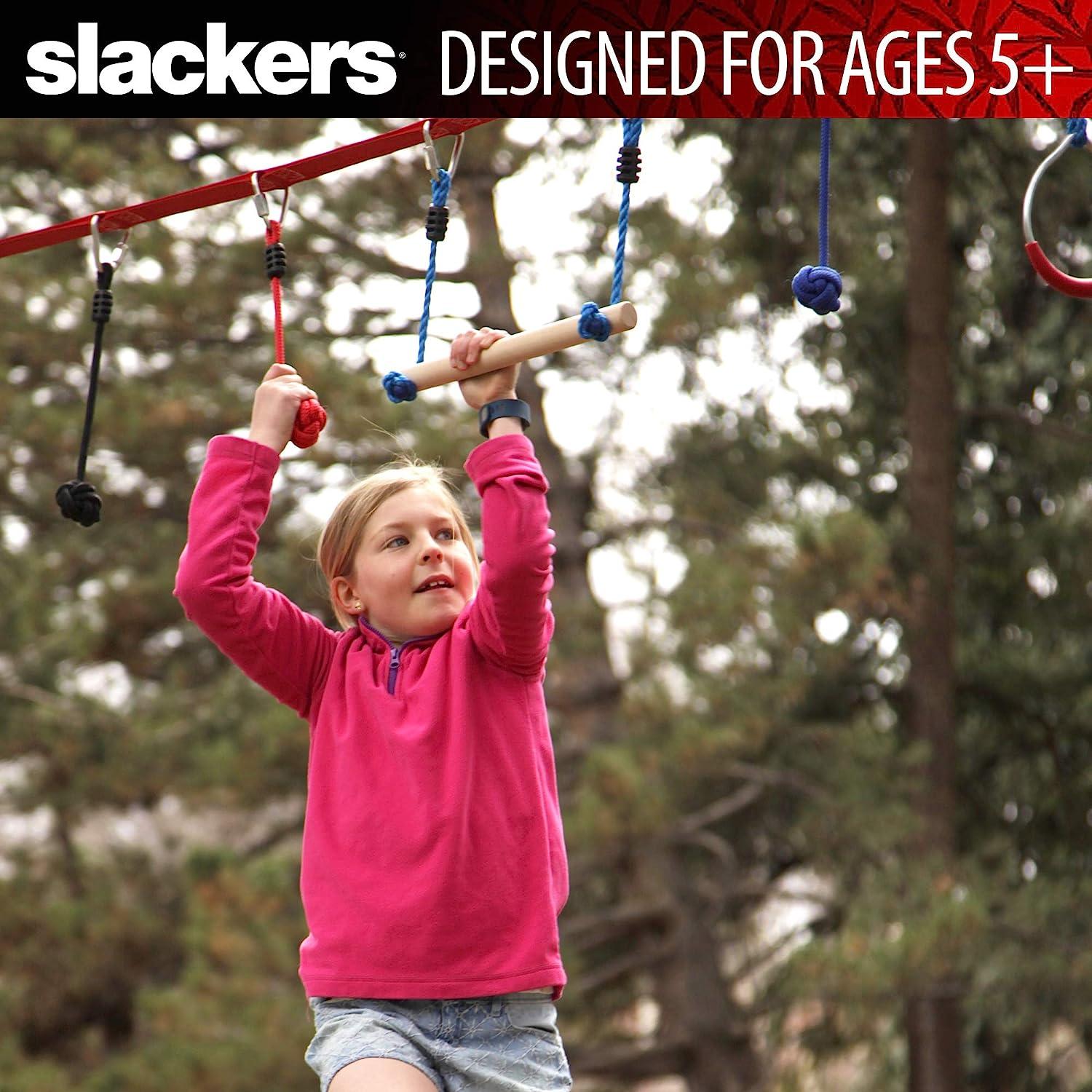 36 Foot Slackers NinjaLine 36' Intro Kit – Backyard Ninja Course With 7 ...