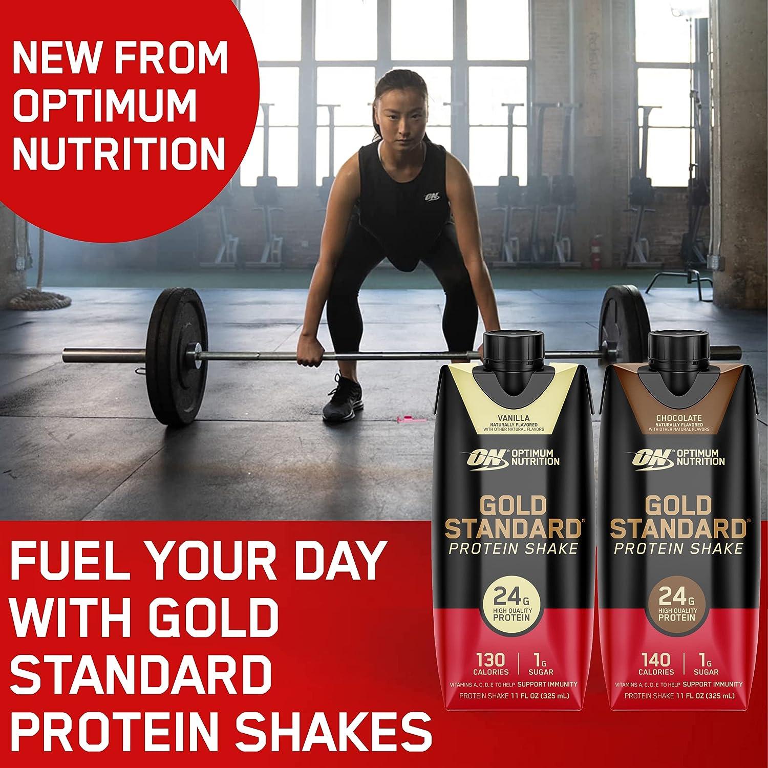 Optimum Nutrition Gold Standard Protein Shake 24g Protein Ready to ...