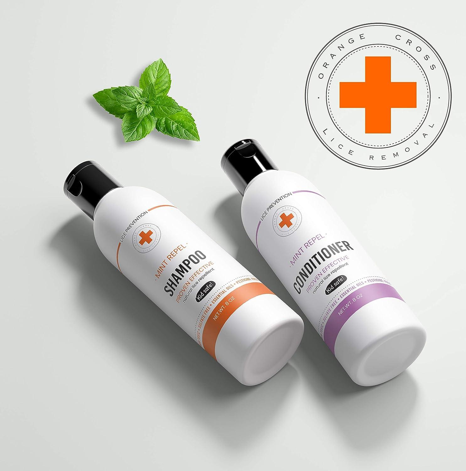 Orange Cross Lice Removal Mint Shampoo - Natural DIY Lice Prevention ...