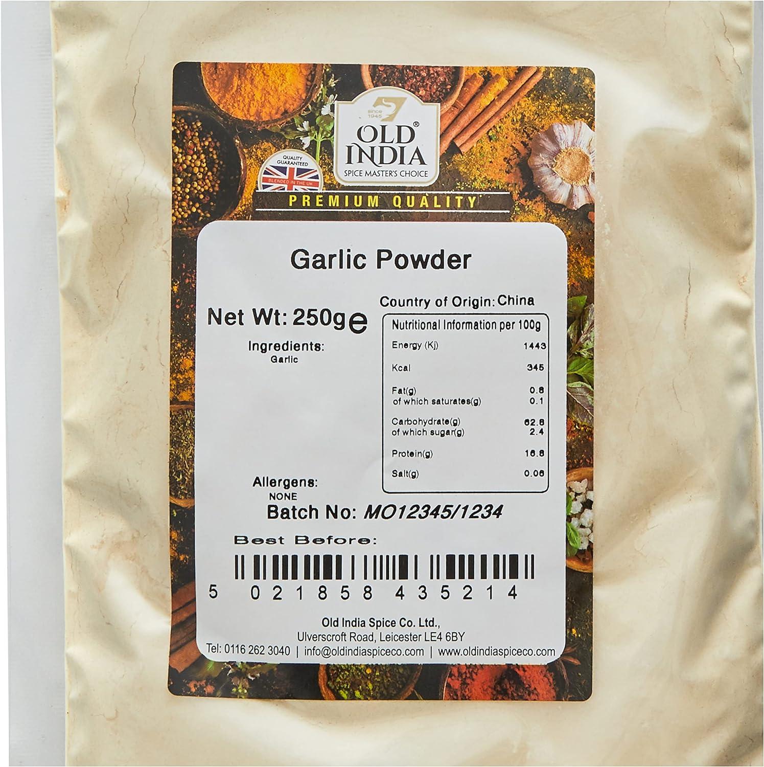 Old India Garlic Powder 250g - Premium Quality Spice for Cooking | 1 ...