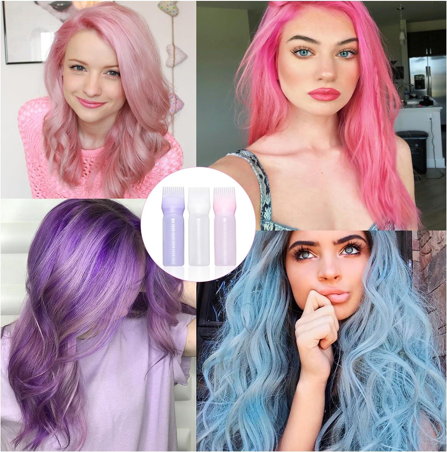 Kiperline 6-Piece Hair Oil Applicator Bottle Set | 120ml Root & Hair ...