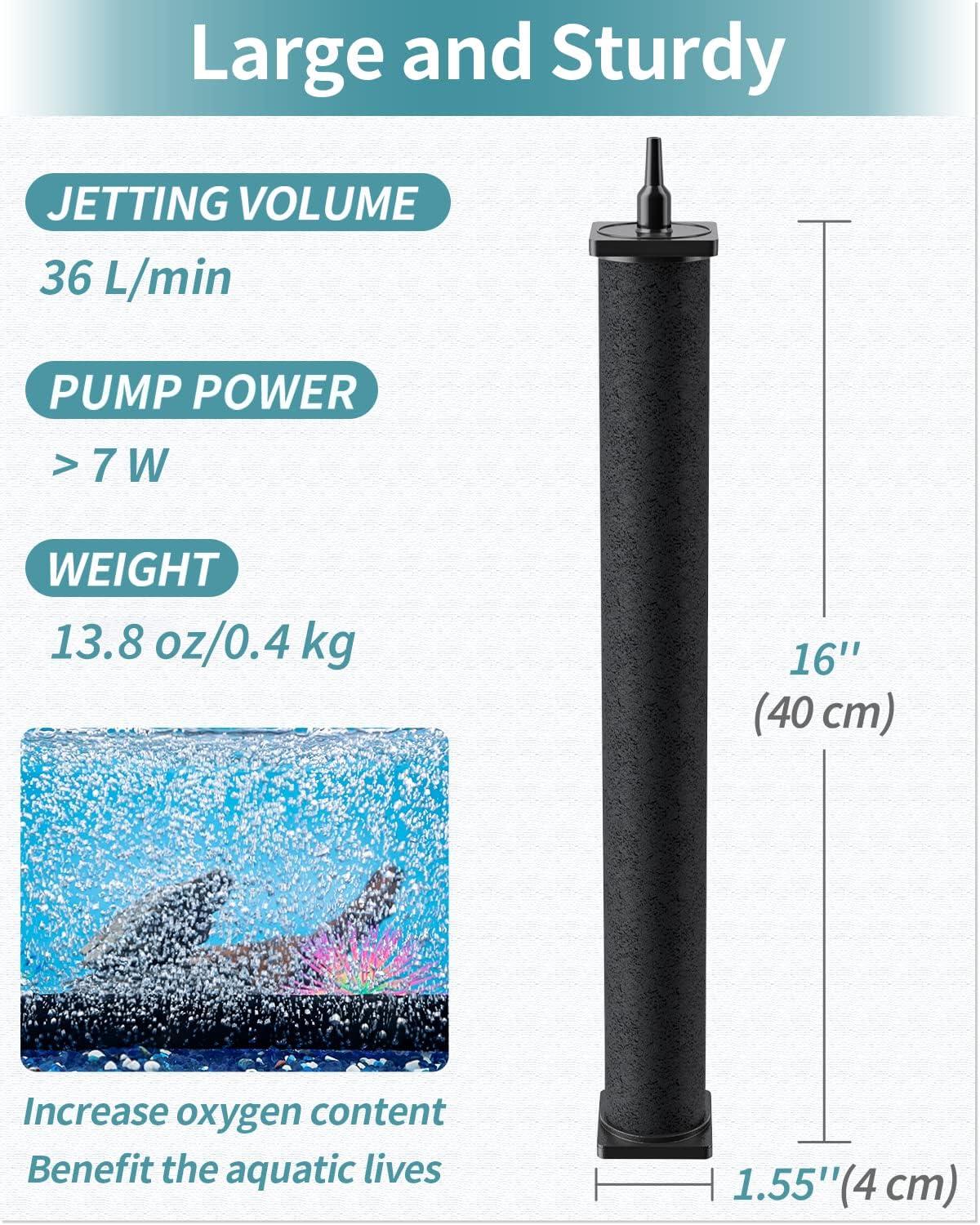 Buy Pawfly 40 cm Air Stone Cylinder - Top Bubble Diffuser for Large ...