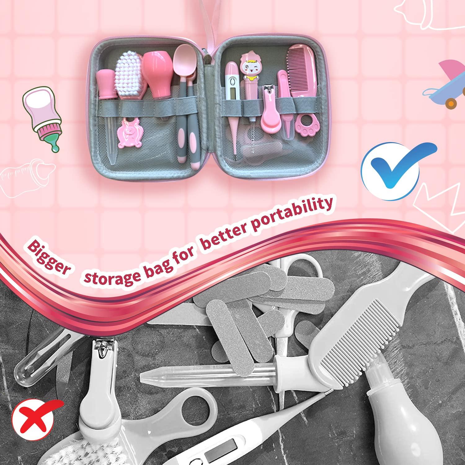 22Pcs Baby Girl Grooming & Healthcare Kit - Comb, Brush, Spoon, Fork ...