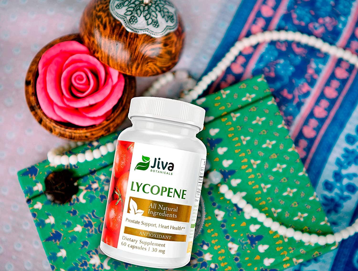 Jiva Botanicals Lycopene Supplement 30mg - Tomato Powder Extract ...