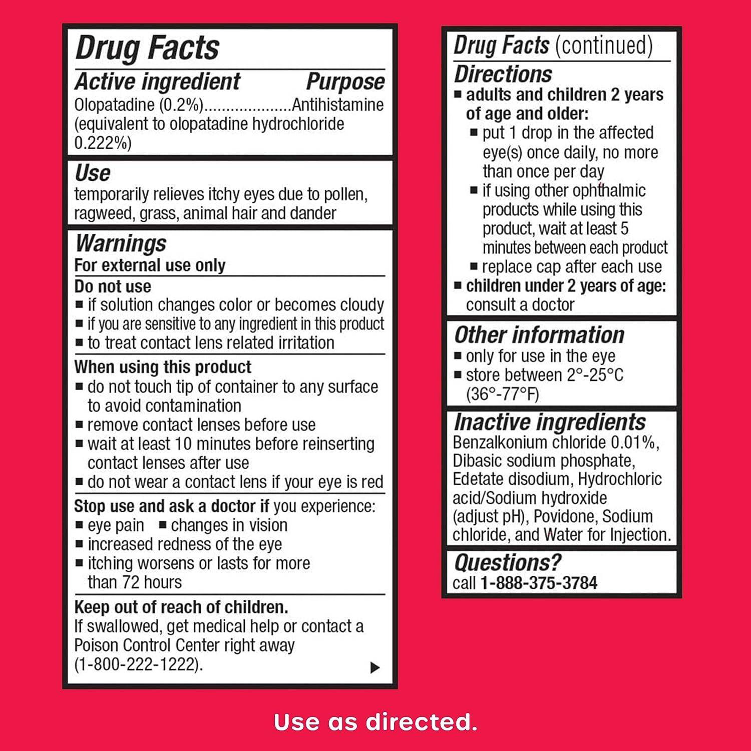 HealthCareAisle Eye Allergy Itch Relief Drops - Olopatadine ...
