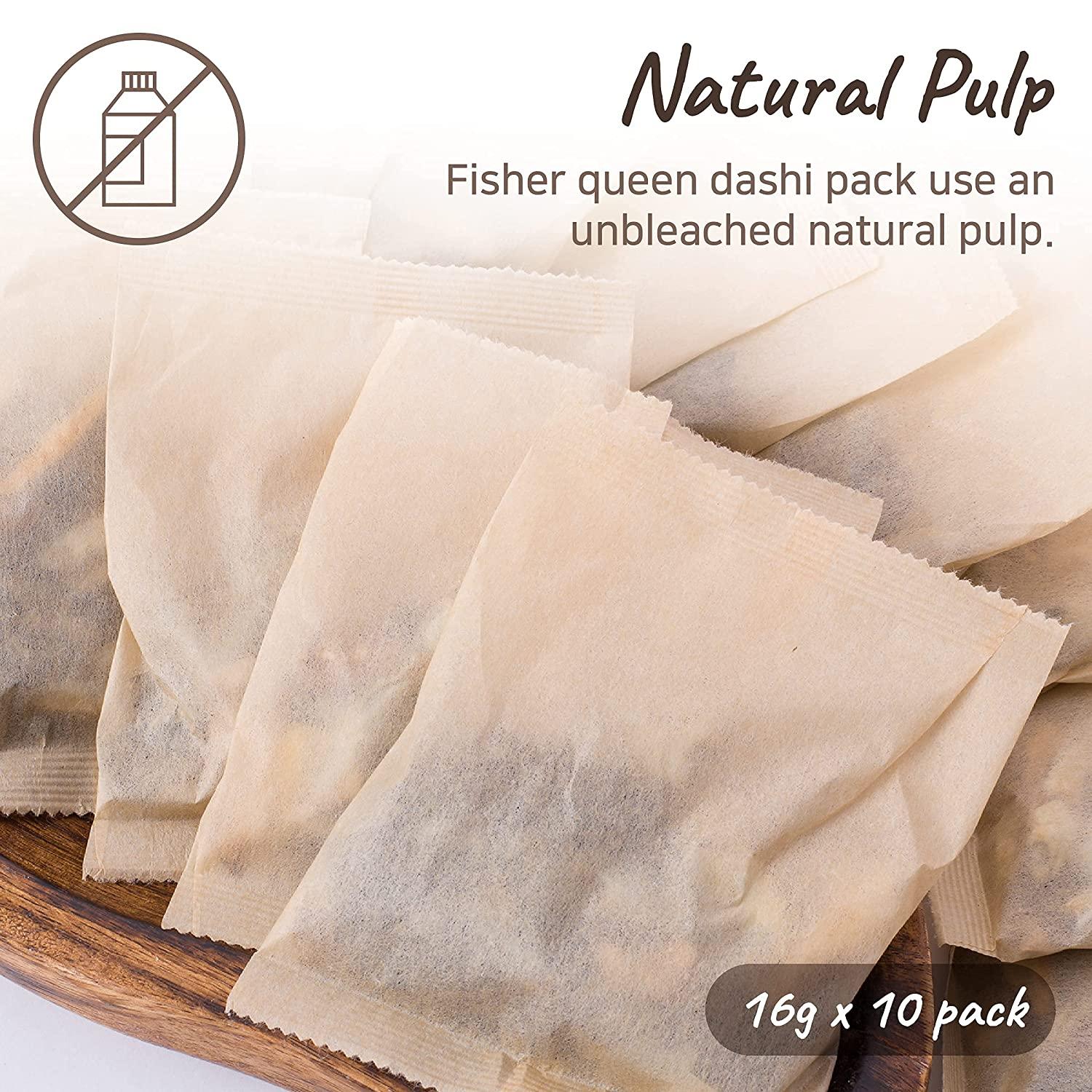 Fisher Queen Dashi Pack - 100% Natural Anchovy, Kelp, Shrimp Blended ...