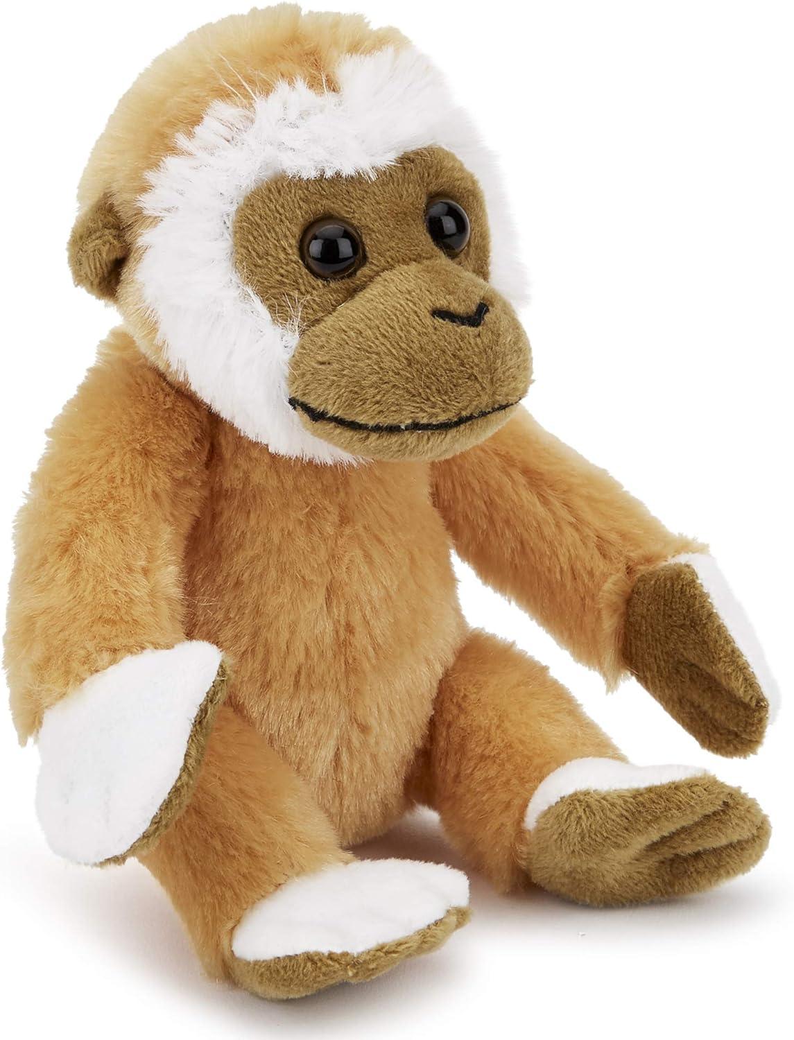 Zappi Co Children's Soft Cuddly Plush Toy Animal - Gibbon (12-15cm ...