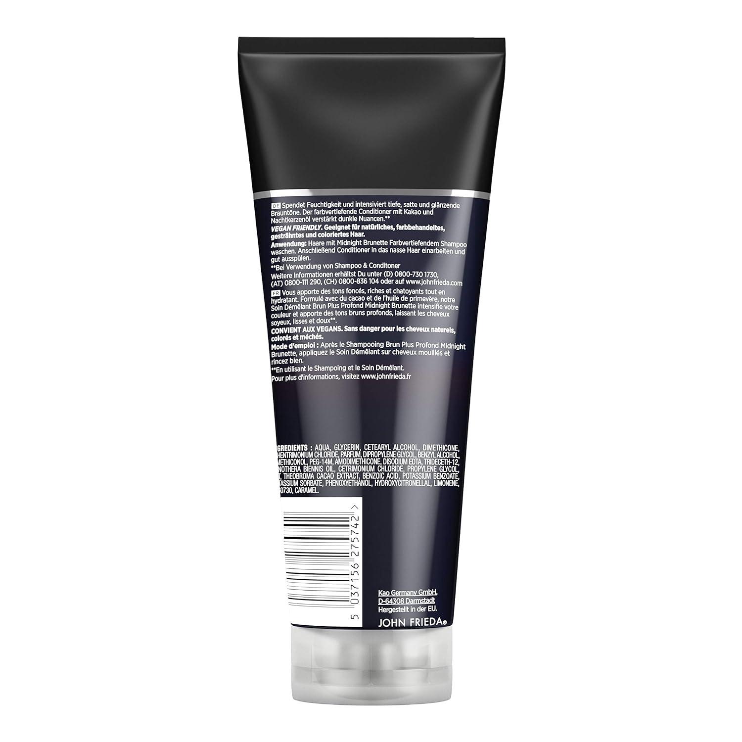 John Frieda Midnight Brunette Conditioner - 250ml | Deepening Color for ...