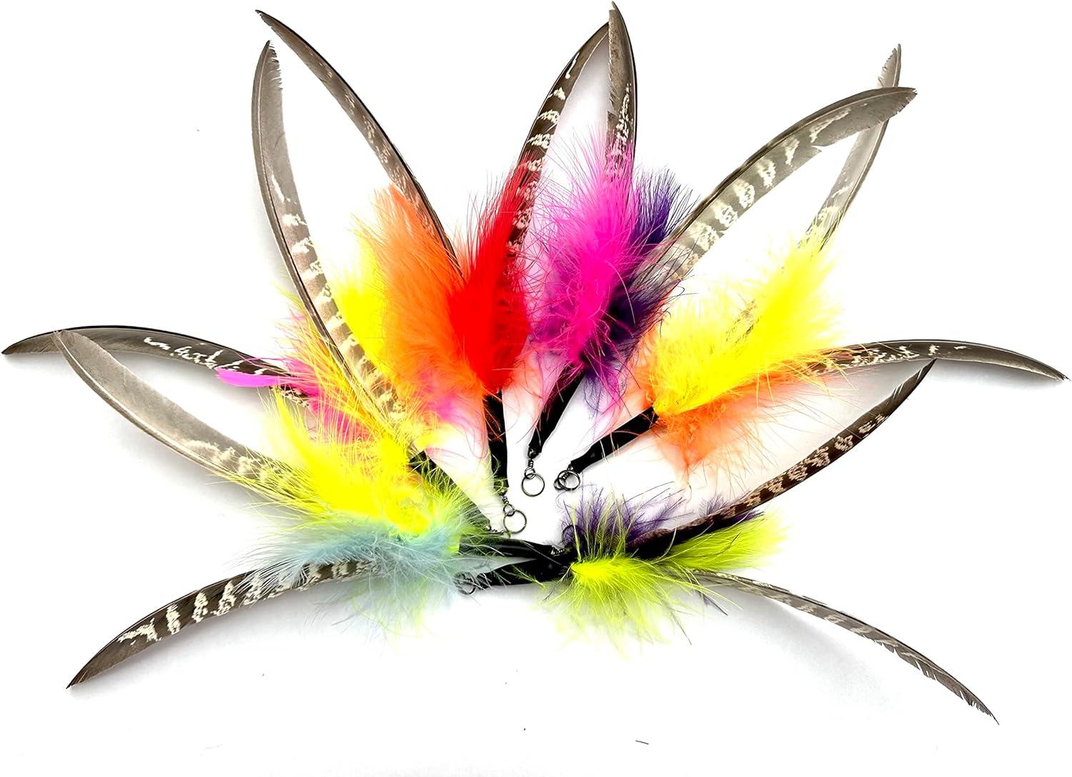 Purrs Feather Spinning Attachments 3 PACK UK made Fits PurrSuit DaBird ...