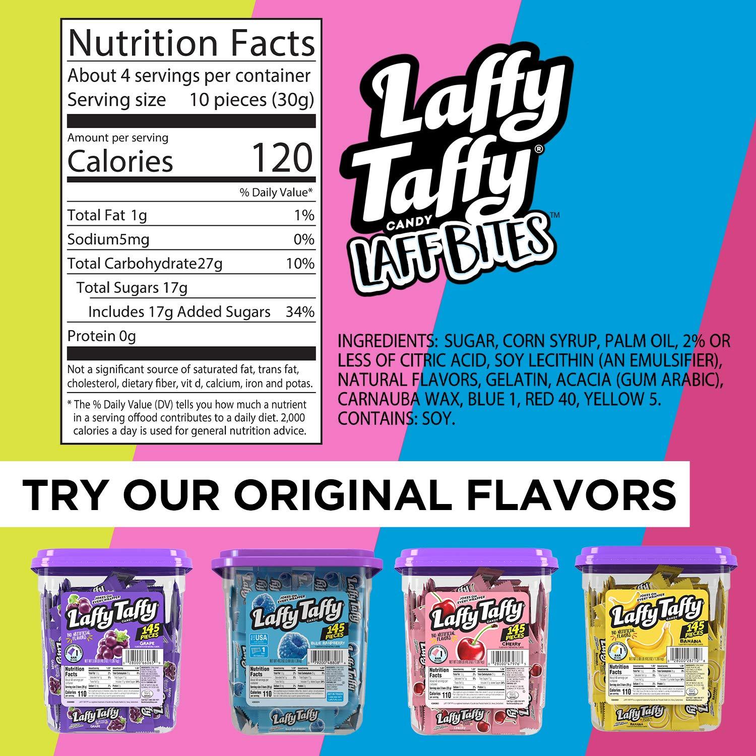 Laffy Taffy Laff Bites 4.2oz - Chewy Candy Snack Pack | Buy Now with ...