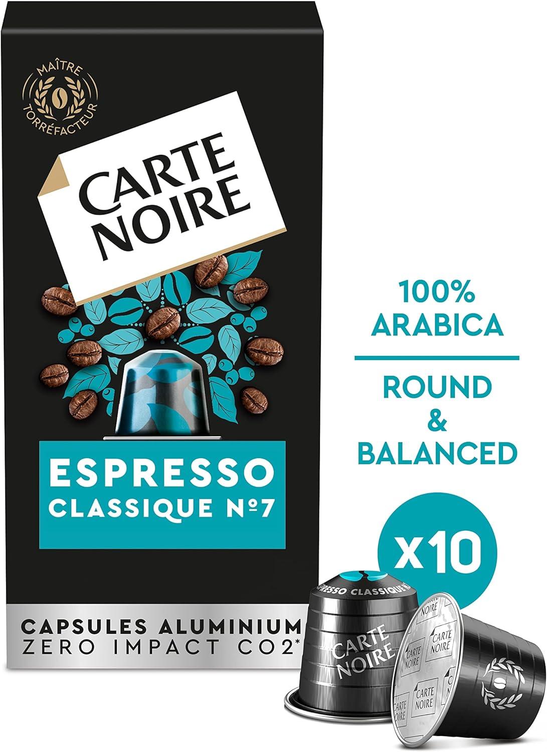 Carte Noire Espresso Classique Nespresso Compatible Coffee Pods | 100% ...