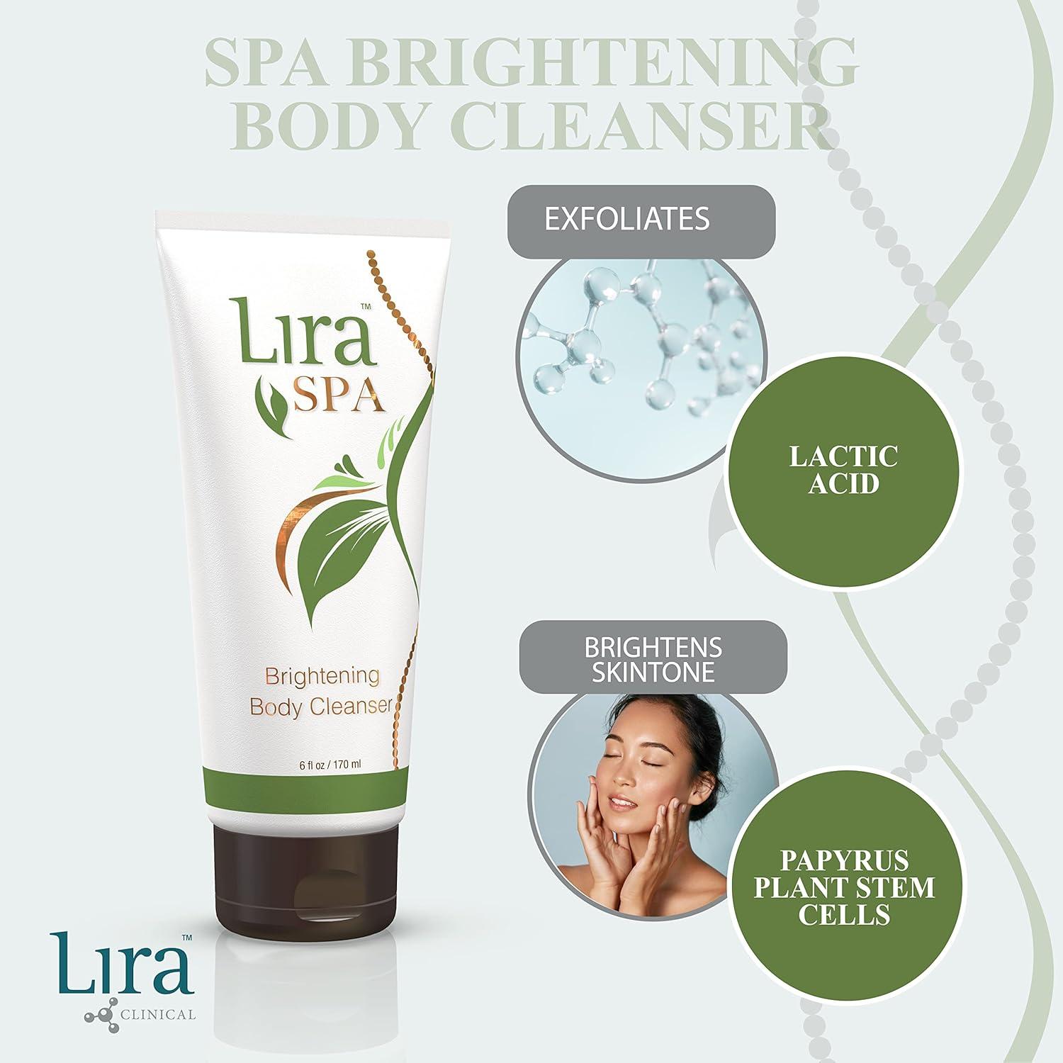 Lira Clinical SPA Brightening Cleanser - Exfoliating Body Cleanser with ...