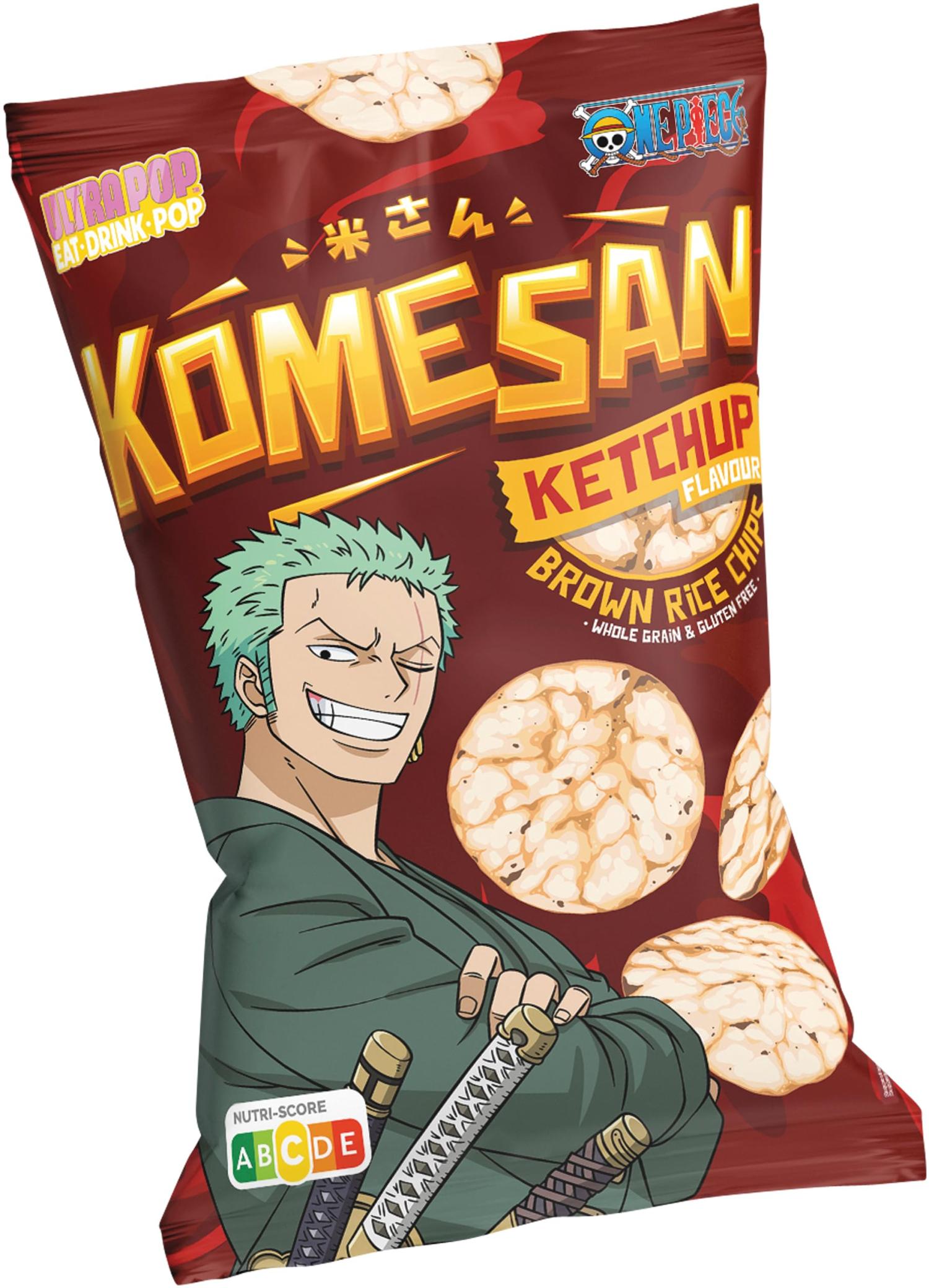 Buy KOMESAN Brown Rice Chips - Zoro Ketchup Flavour - 60g ...