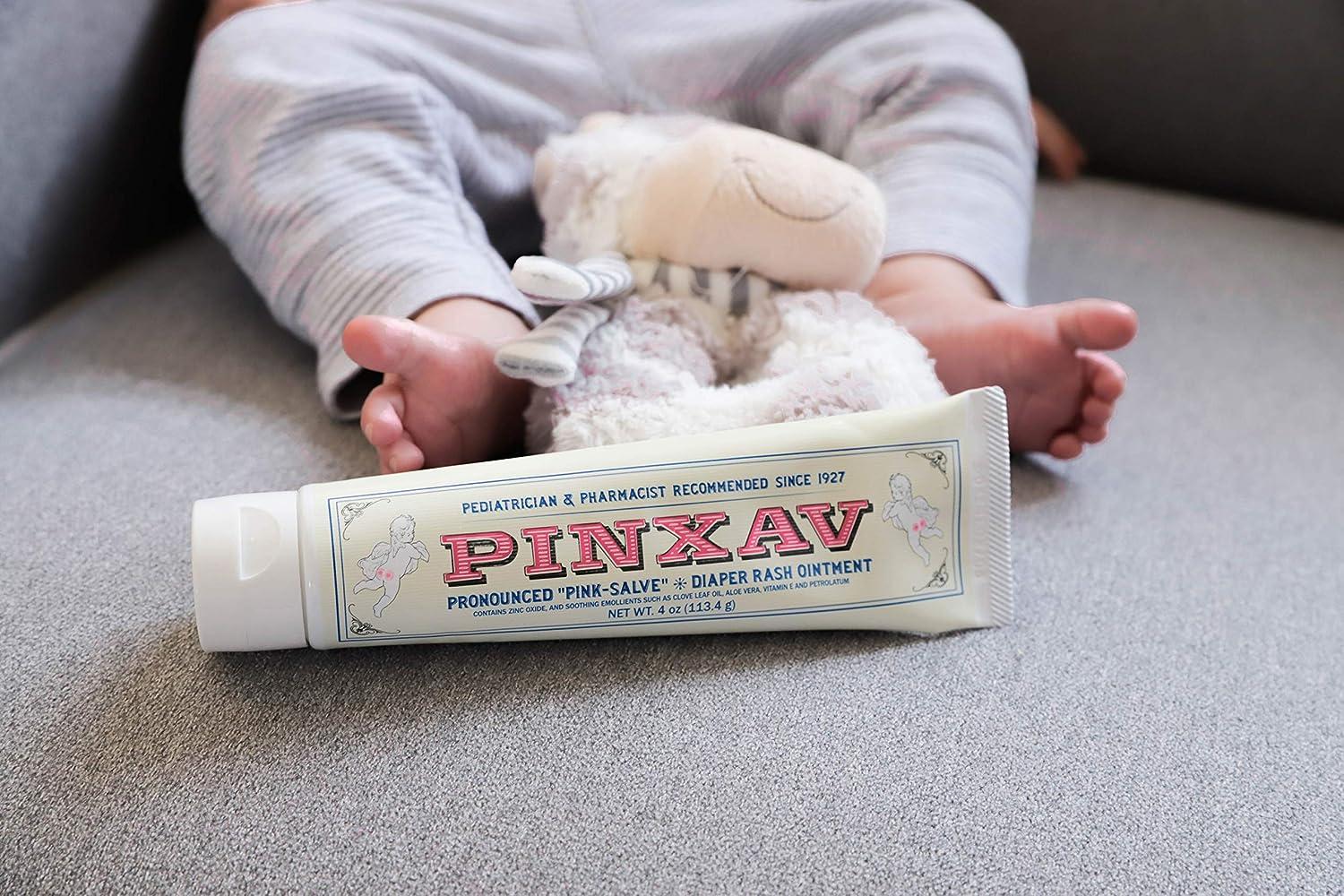 PINXAV Fast Healing Diaper Rash Ointment 4oz Tube - Soothes Dry, Itchy ...