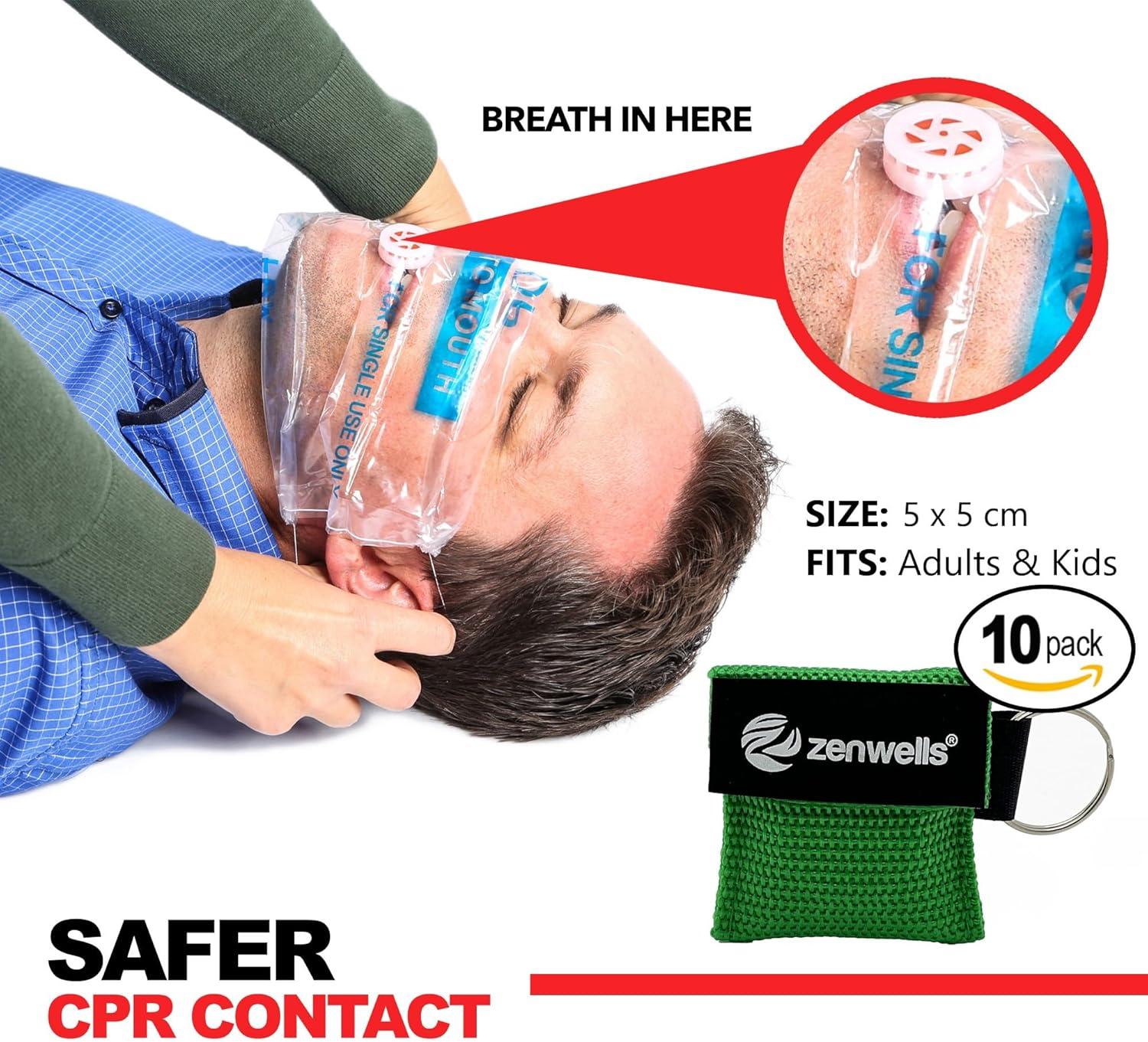 10 Colorful Ventilation Mask Keychains - CPR Masks & Face Shields for ...