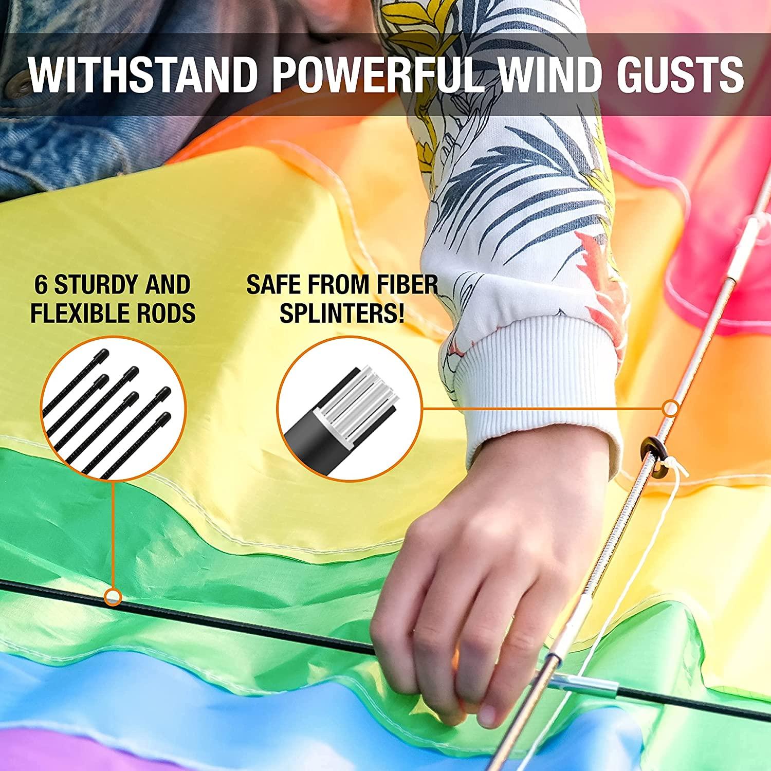 Large Diamond Kite for Kids - Lightweight, Classic Easy to Assemble ...