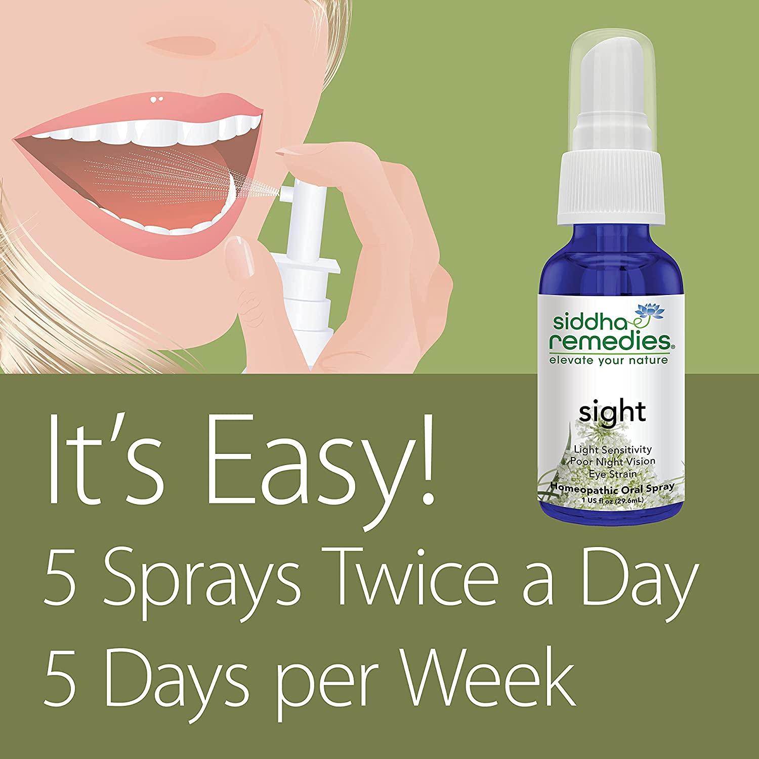 Siddha Remedies Sight Spray: Eye Strain Relief, Light Sensitivity ...