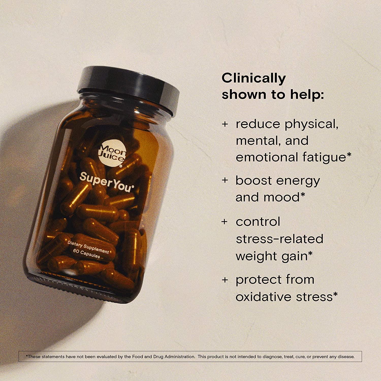 SuperYou by Moon Juice - Natural Calming & Mood Support Supplement - 60 ...