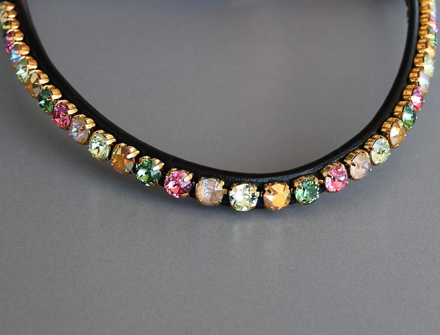 Happiness Hucks Colorful Horses Forehead Straps 'Paradise' | Pink Green ...