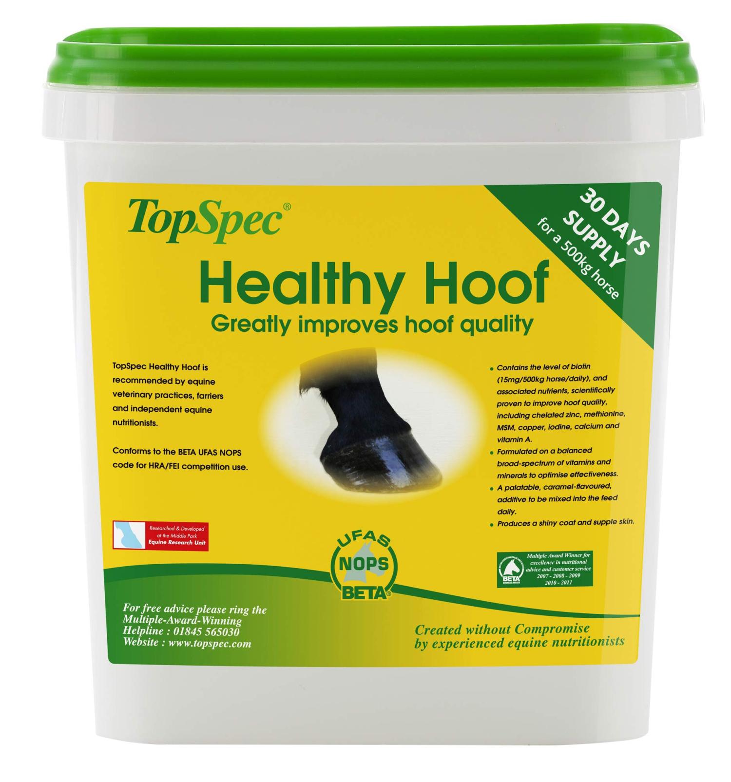 TopSpec No.1 Healthy Hoof 3kg - Clear 3Kg | Buy Now with Express ...