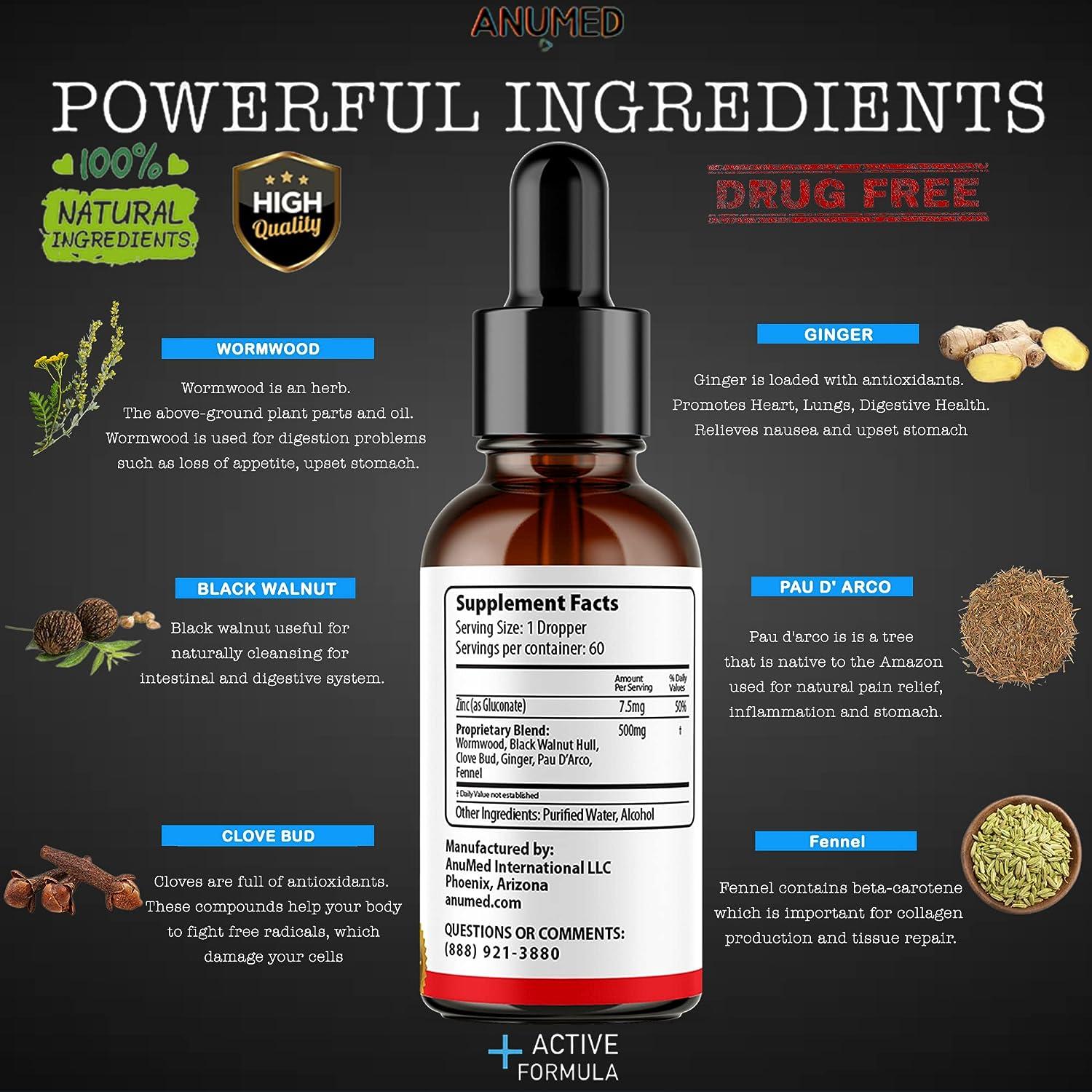 Anumed Travel Safe Liquid Drops for Intestinal Cleansing (2oz ...