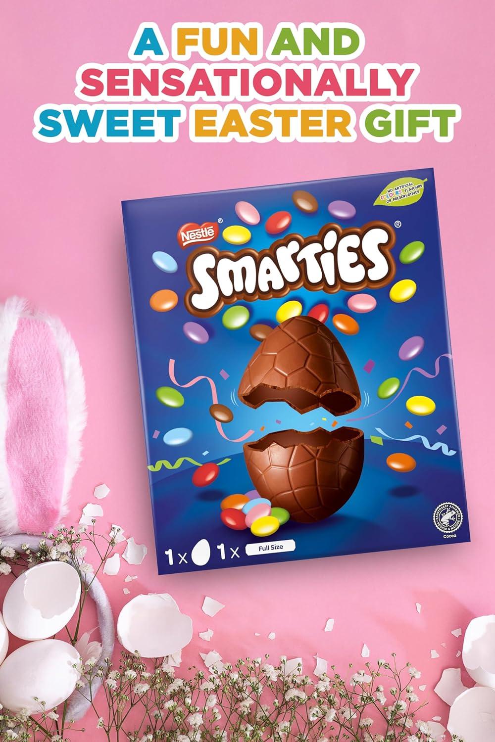 Smarties Milk Chocolate Large Easter Egg 188g | Buy Now with Express ...