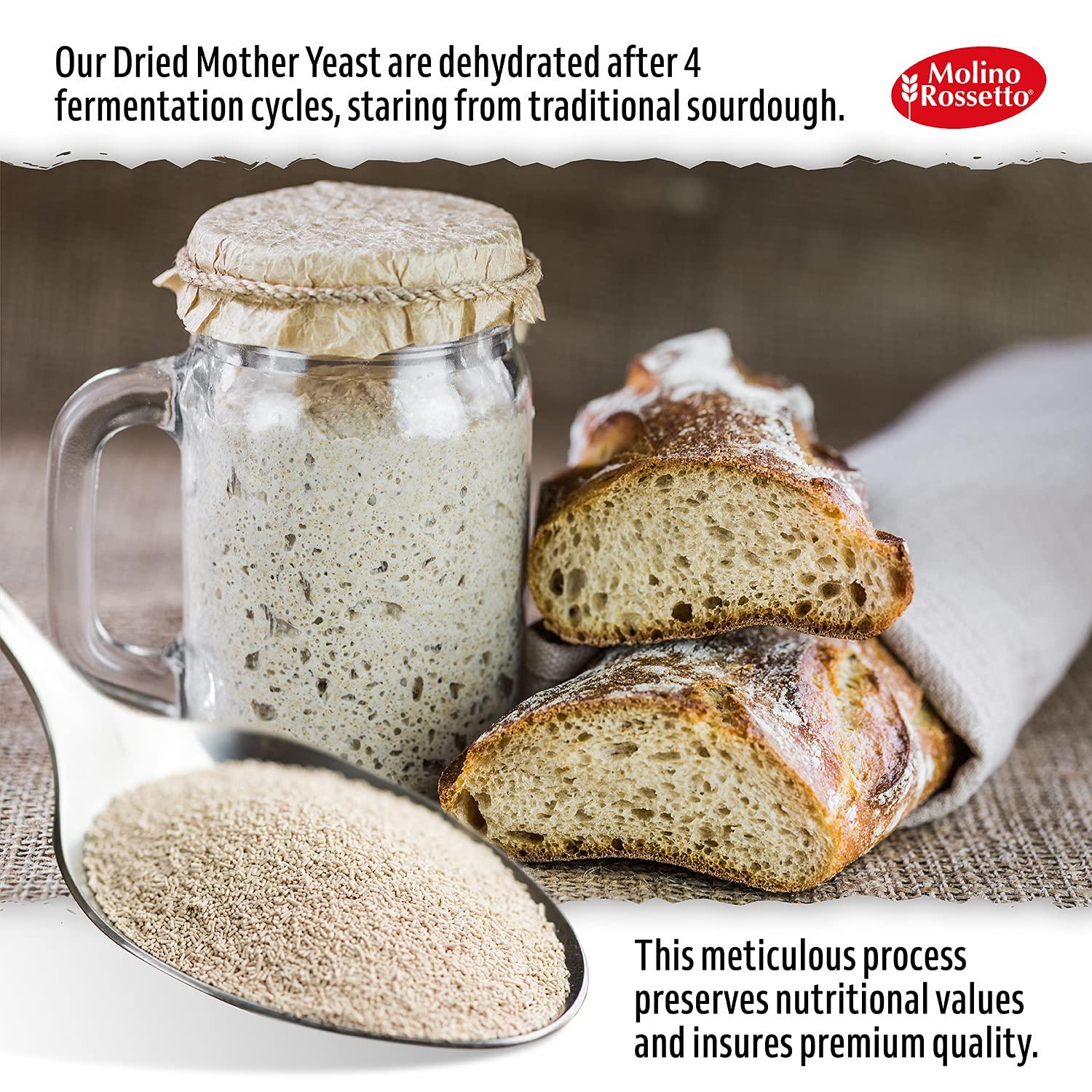 Molino Rossetto Instant Rapid-Rise Dry Yeast - Premium Mother Yeast for ...