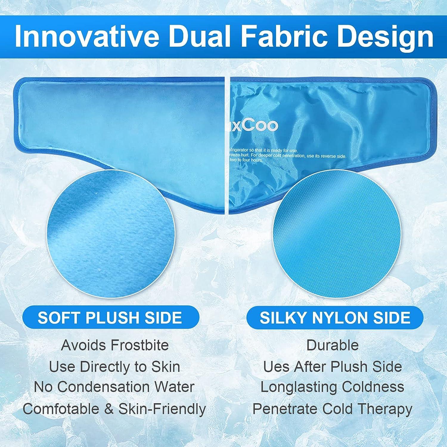 RelaxCoo Neck Ice Pack Wrap - Reusable Gel Cold Compress for Pain ...